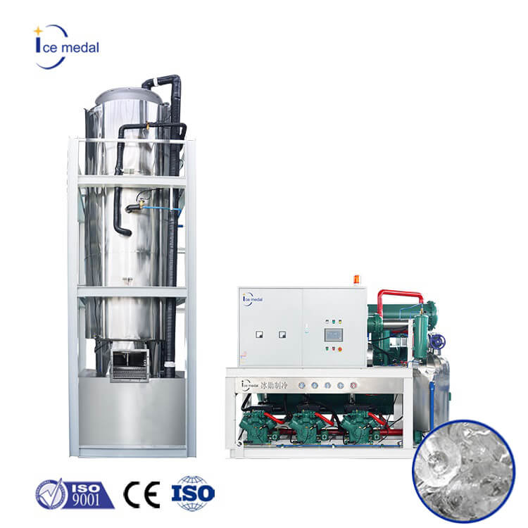 Icemedal IMT30 30 Tons Per Day Tube Ice Maker Machine for Ice Plant ...