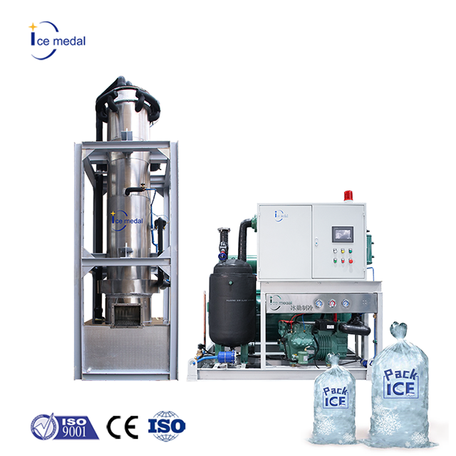 Icemedal IMT10 10 Tons Per Day Tube Ice Machine For Cool Drink In South ...
